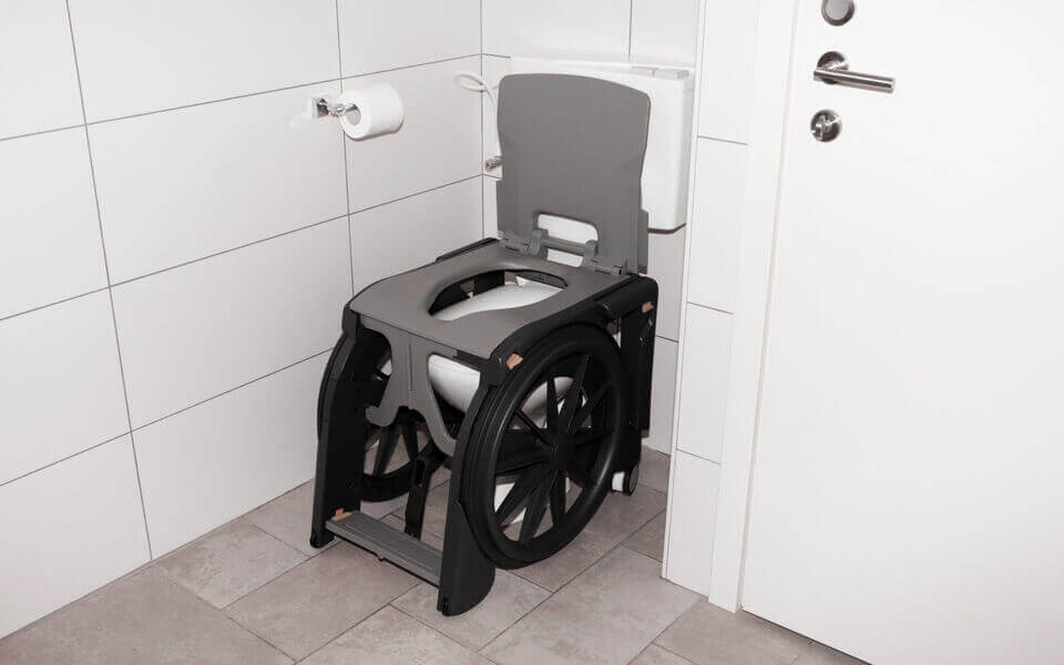 Seatara Portable Shower Wheelchair | Portable Commode Chair Travel ...